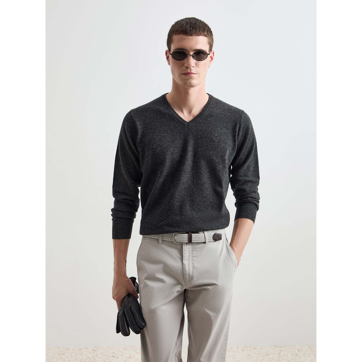 Pullover Malha Decote V - DECENIO D004504 - 0340150009CZS - Marques Soares